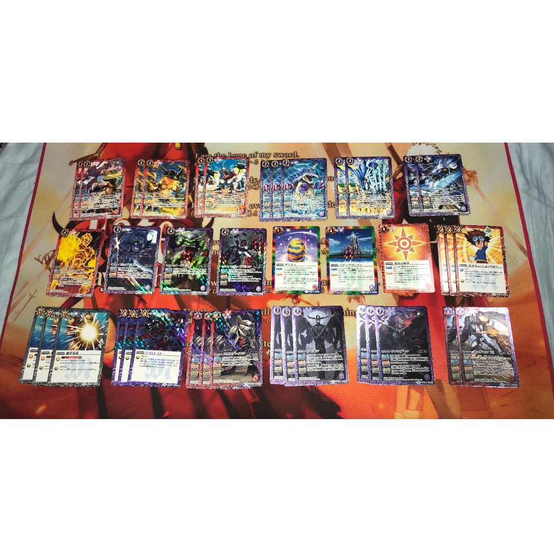 Digimon Battle Spirits TCG Red Purple Deck (Omegamon), Hobbies & Toys ...