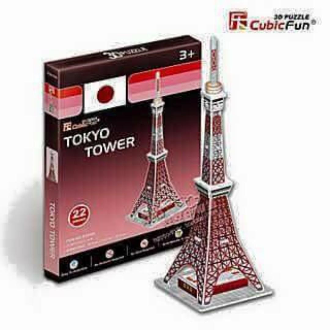 DIY 3D Tokyo Tower Puzzle Cubic Fun, Everything Else, Others on Carousell