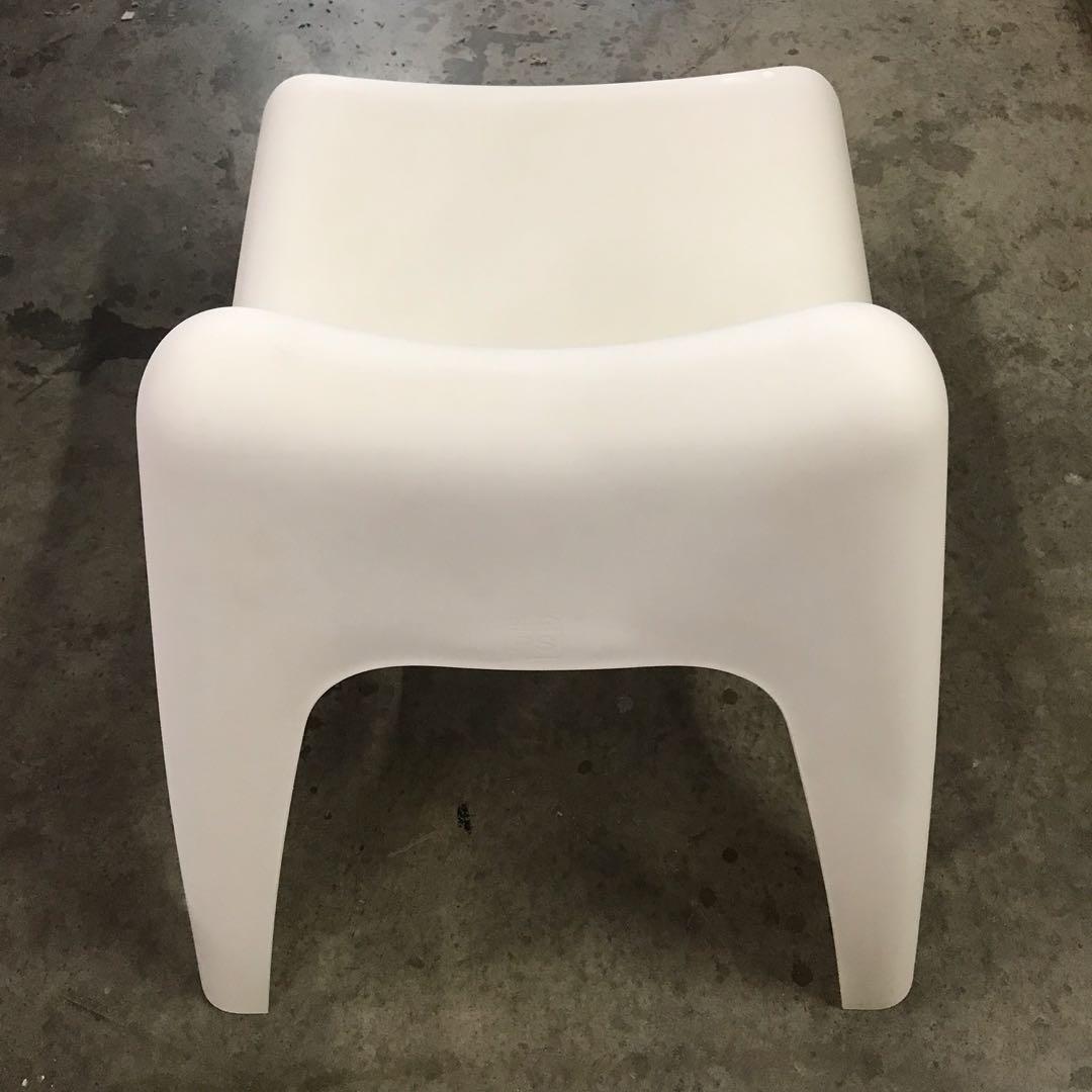 Ikea easy chair, outdoor, white, Furniture & Home Living, Furniture ...
