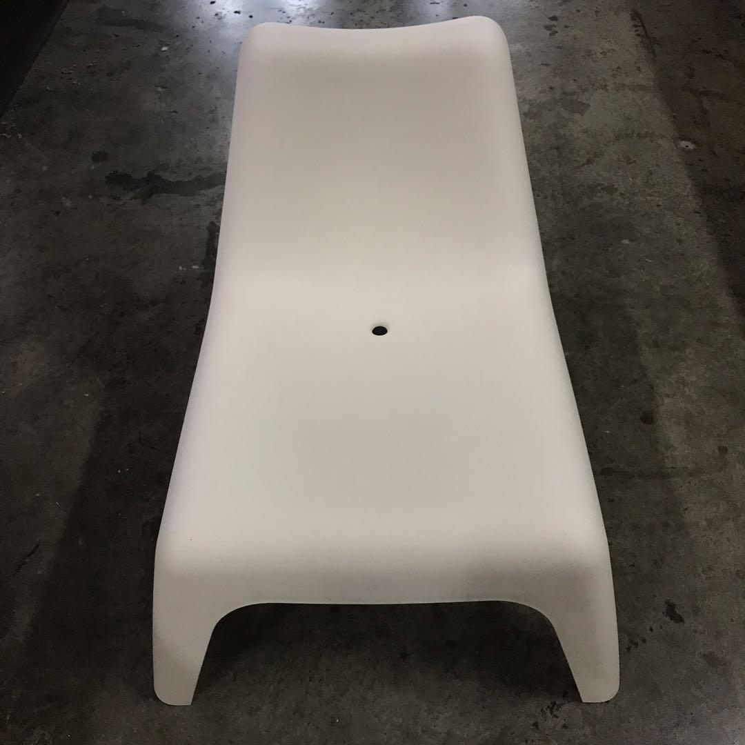 Ikea easy chair, outdoor, white, Furniture & Home Living, Furniture ...
