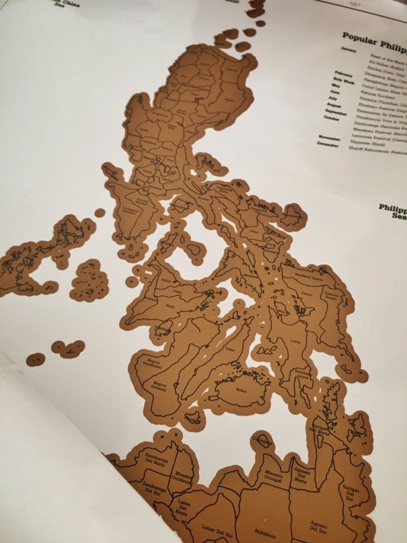 Philippine Scratch Map, Hobbies & Toys, Memorabilia & Collectibles ...