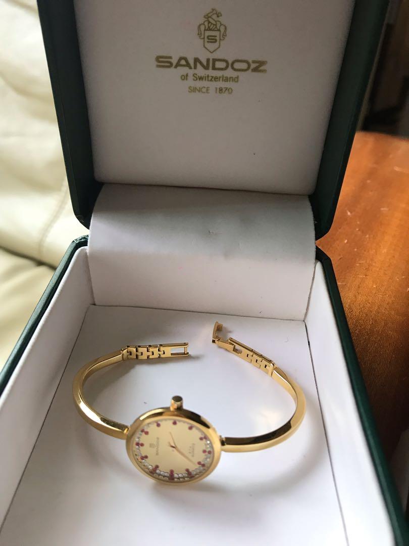 Sandoz watch Bracelet- Red Stone , Women's Fashion, Watches ...