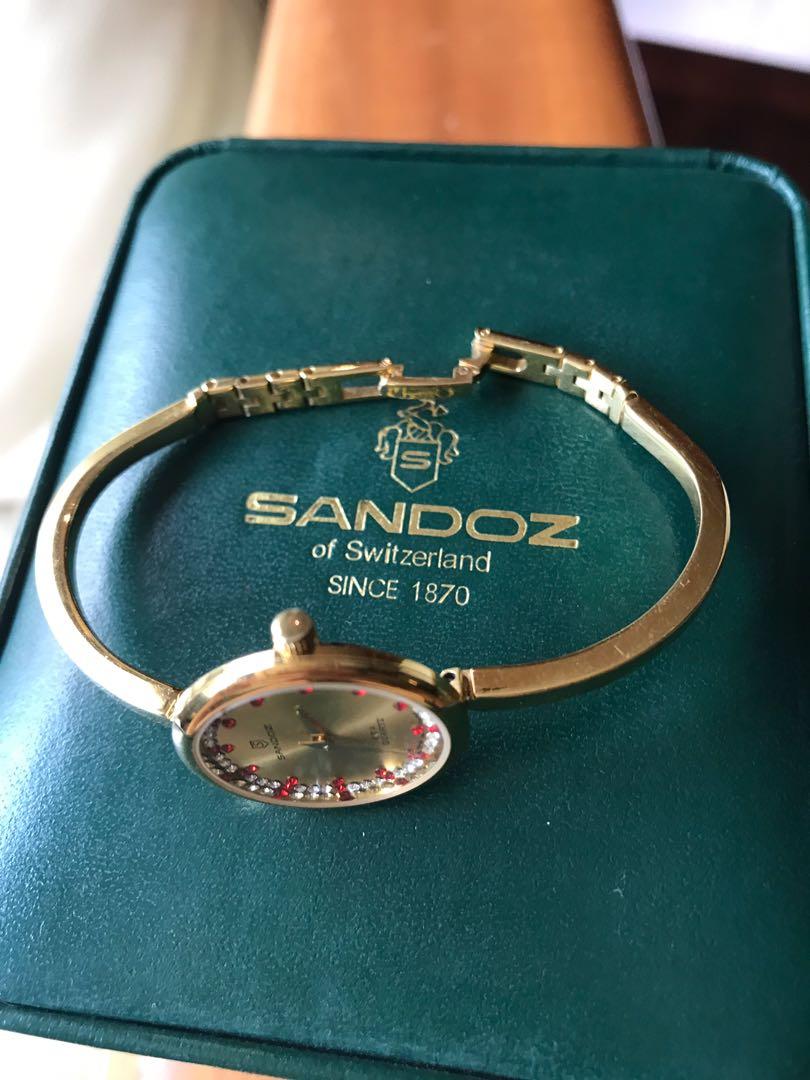 Sandoz watch Bracelet- Red Stone , Women's Fashion, Watches ...