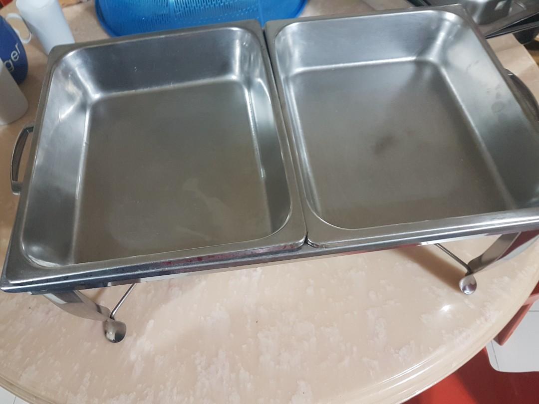 Stainless Steel Buffet (2 sets), Furniture & Home Living, Kitchenware ...