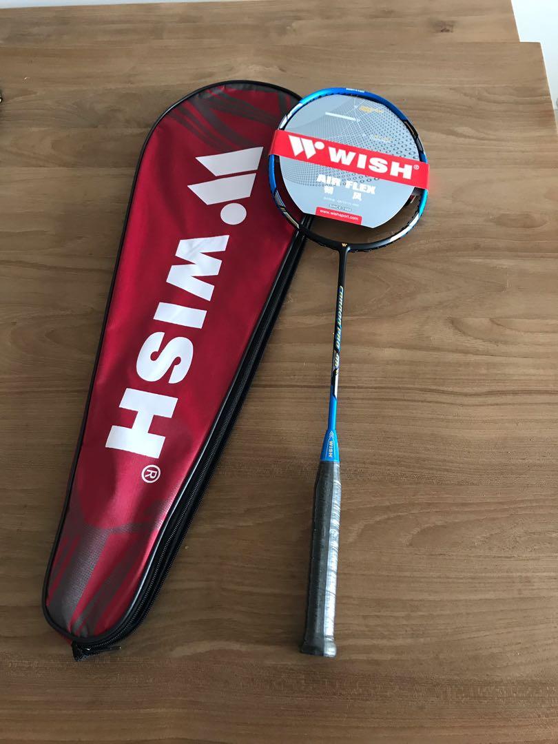 Wish Carbon Pro 98 Badminton Racket, Sports Equipment, Sports & Games ...
