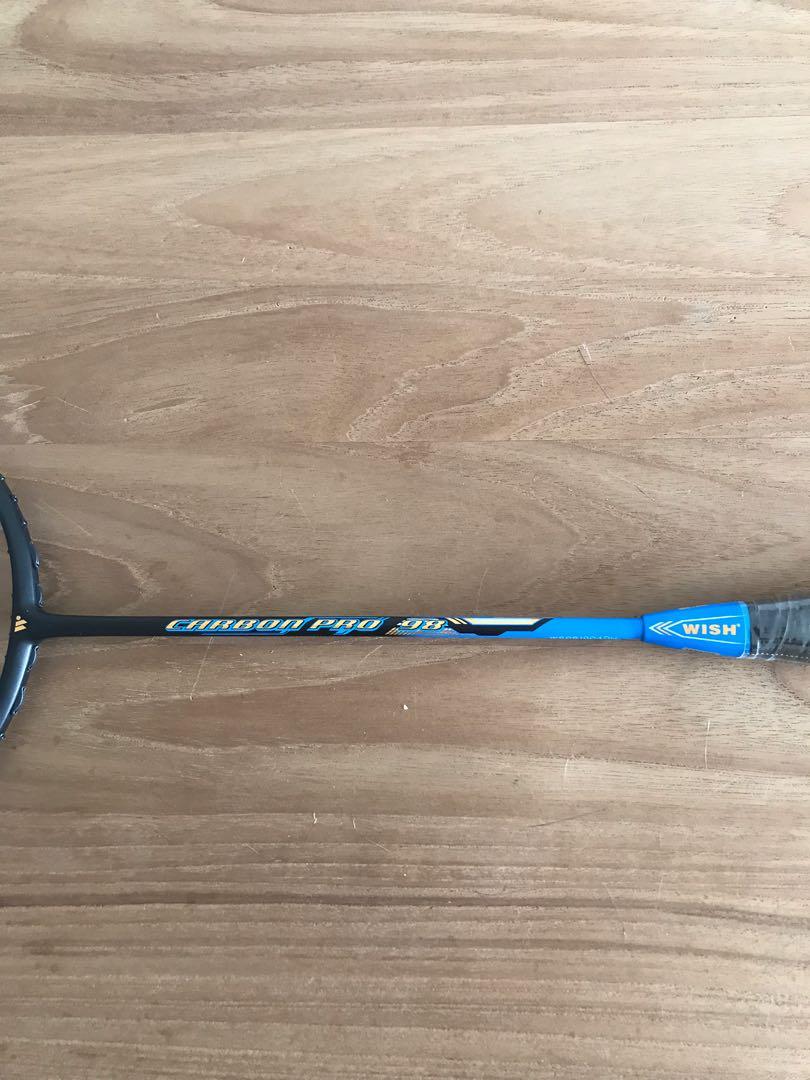 Wish Carbon Pro 98 Badminton Racket, Sports Equipment, Sports & Games ...