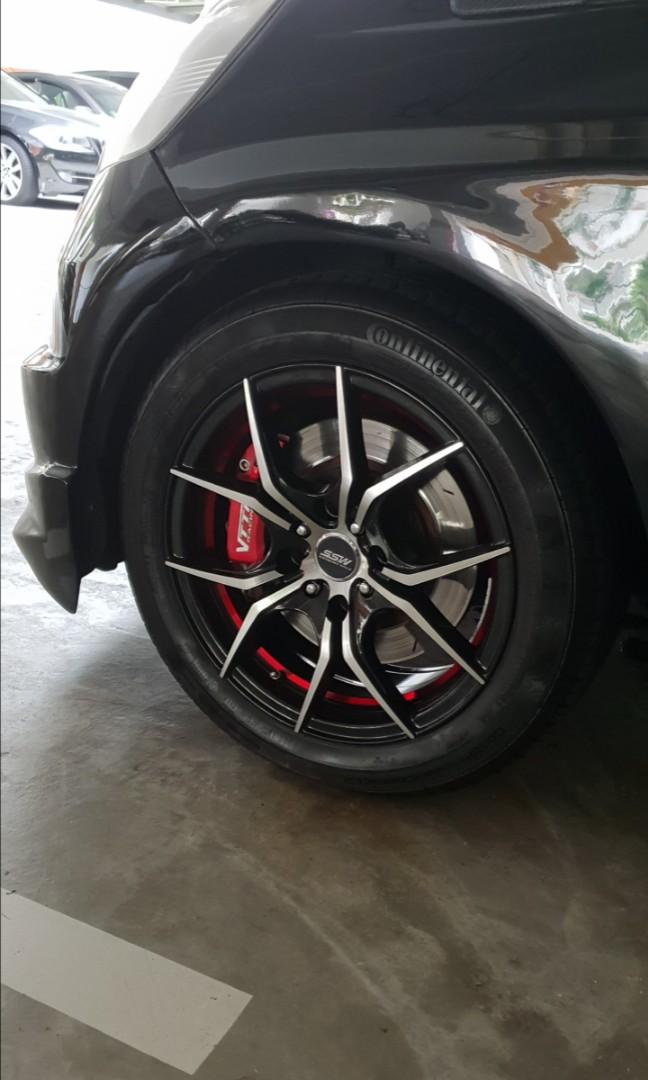 Honda Jazz GE8 16 inch rims, Car Accessories, Tyres & Rims on Carousell