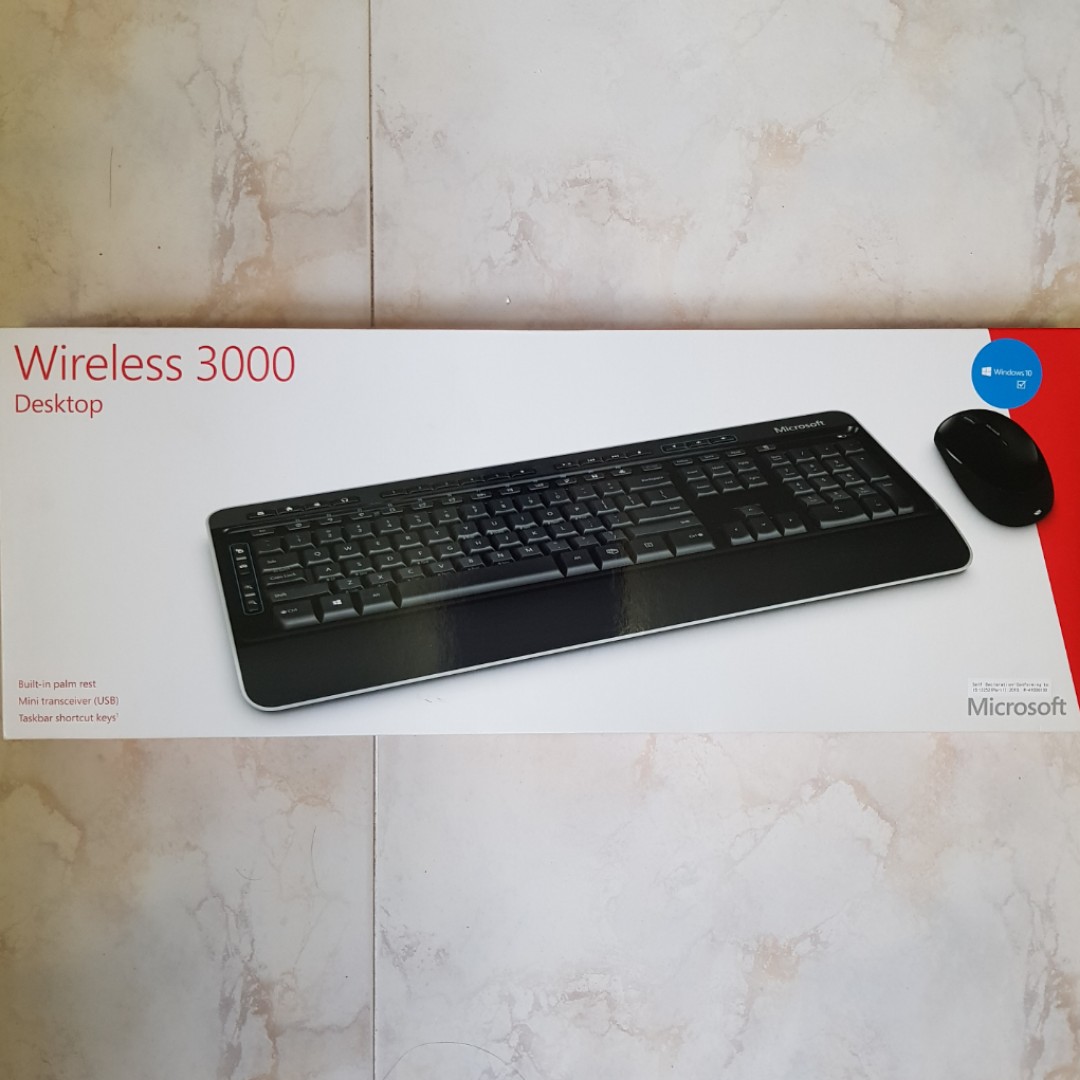 $99 Microsoft Wireless Keyboard and Mouse 3000, Computers & Tech, Parts ...
