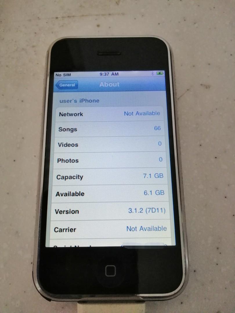 Apple Iphone 1gen 8GB, Mobile Phones & Gadgets, Mobile Phones, iPhone ...