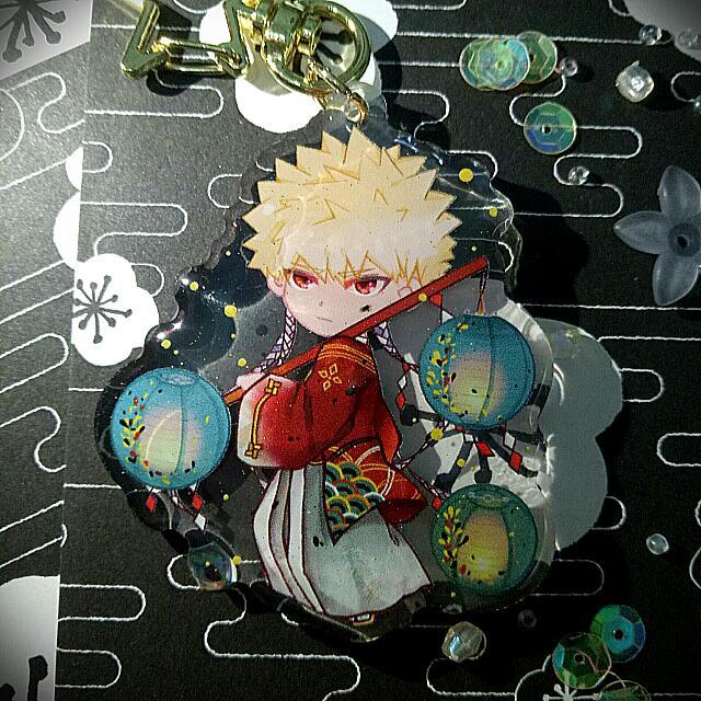 BNHA My Hero Academia Charms (Bakugo, Todoroki), Hobbies & Toys ...