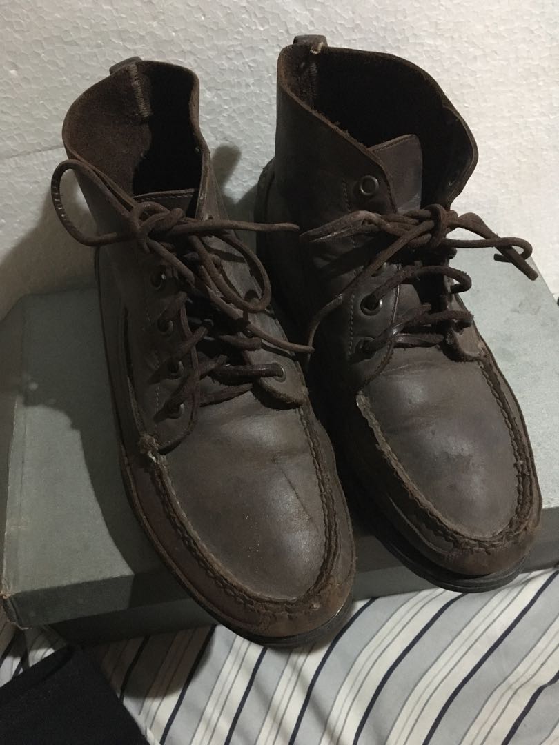 Brown Leather Semi Hi Cut Florsheim Size 7 Men, Men's Fashion, Footwear ...