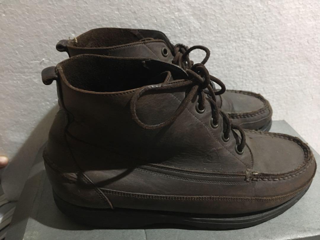 Brown Leather Semi Hi Cut Florsheim Size 7 Men, Men's Fashion, Footwear ...