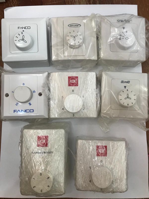 Ceiling fan wall regulator, Furniture & Home Living, Lighting & Fans ...