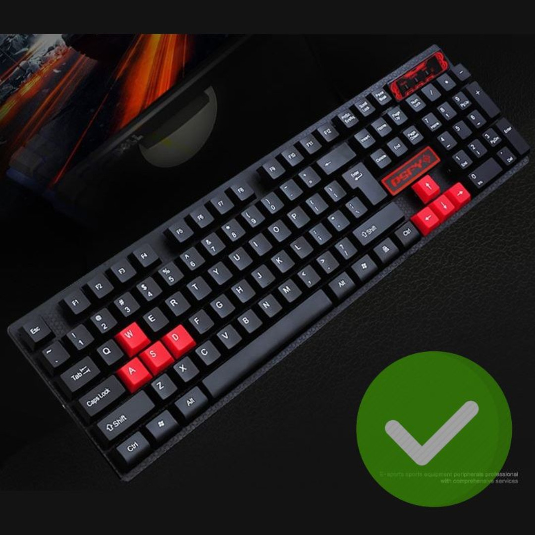 [CLEARANCE] Red WASD Keycaps Keyboard for Gaming RE36, Electronics ...