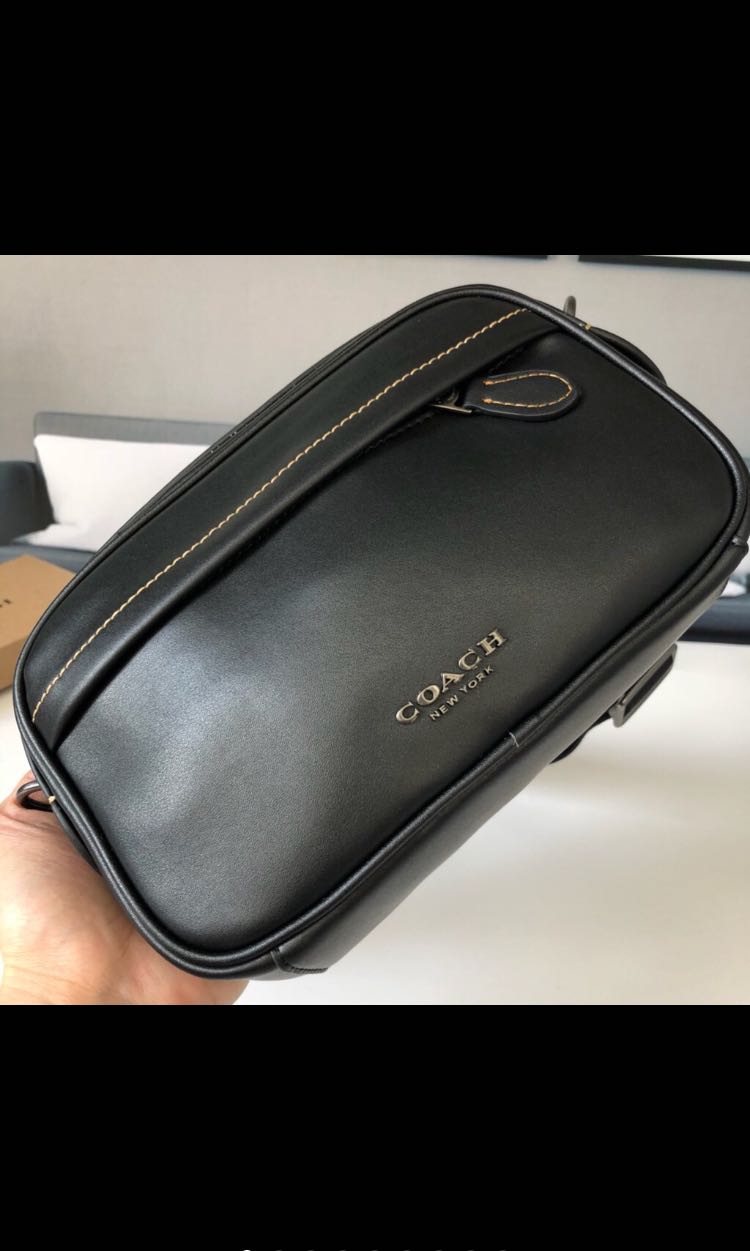 Coach Full Black Bag Men, Fesyen Pria, Tas & Dompet , Tas Selempang di ...
