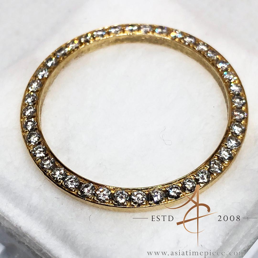 Custom Solid Gold Diamond Bezel for Rolex Ladies Datejust, Luxury ...