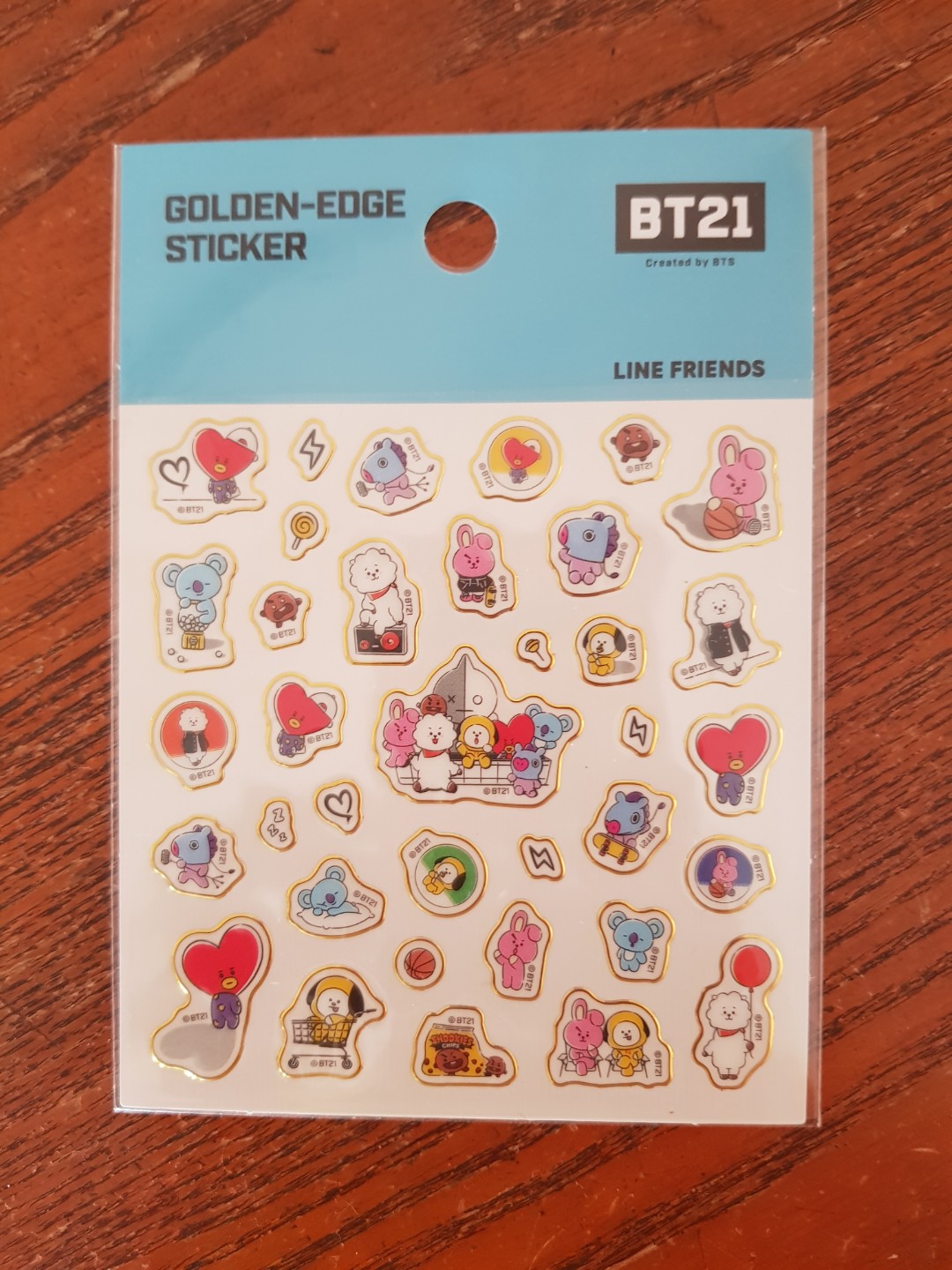 [EXCLUSIVE OOS ITEM] BT21 STICKER SET, Hobbies & Toys, Stationery ...