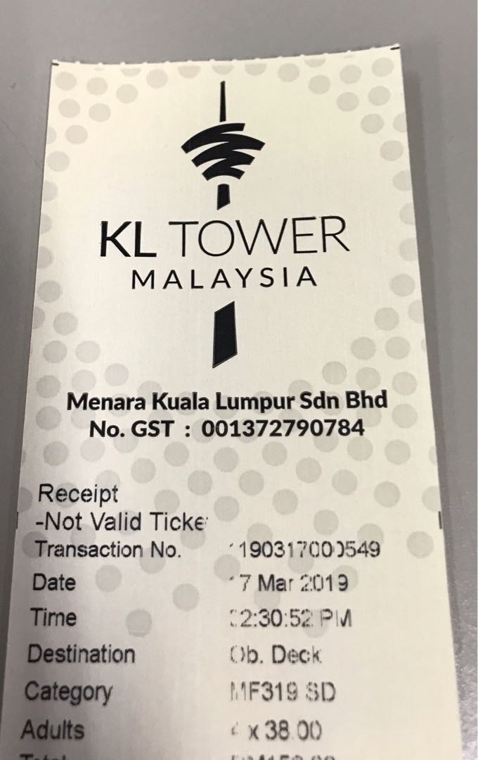 kl tower ticket, Tickets & Vouchers, Local Attractions and Transport on ...