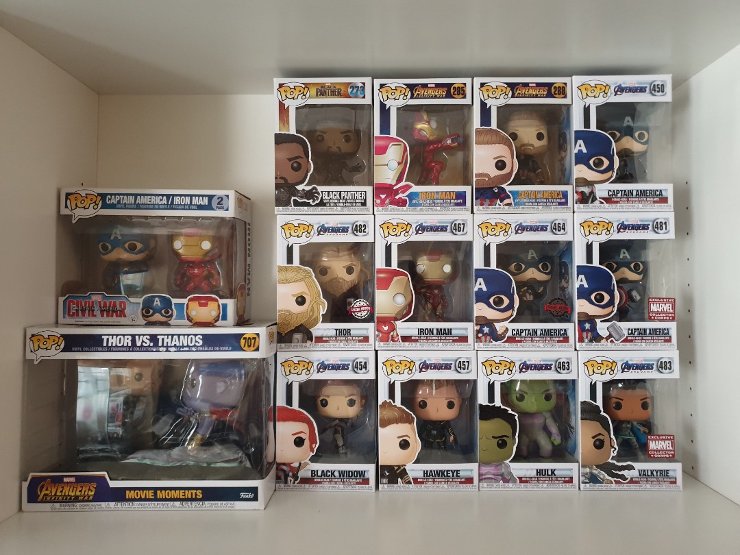Marvel MCU Avengers Funko Pops, Hobbies & Toys, Toys & Games on Carousell