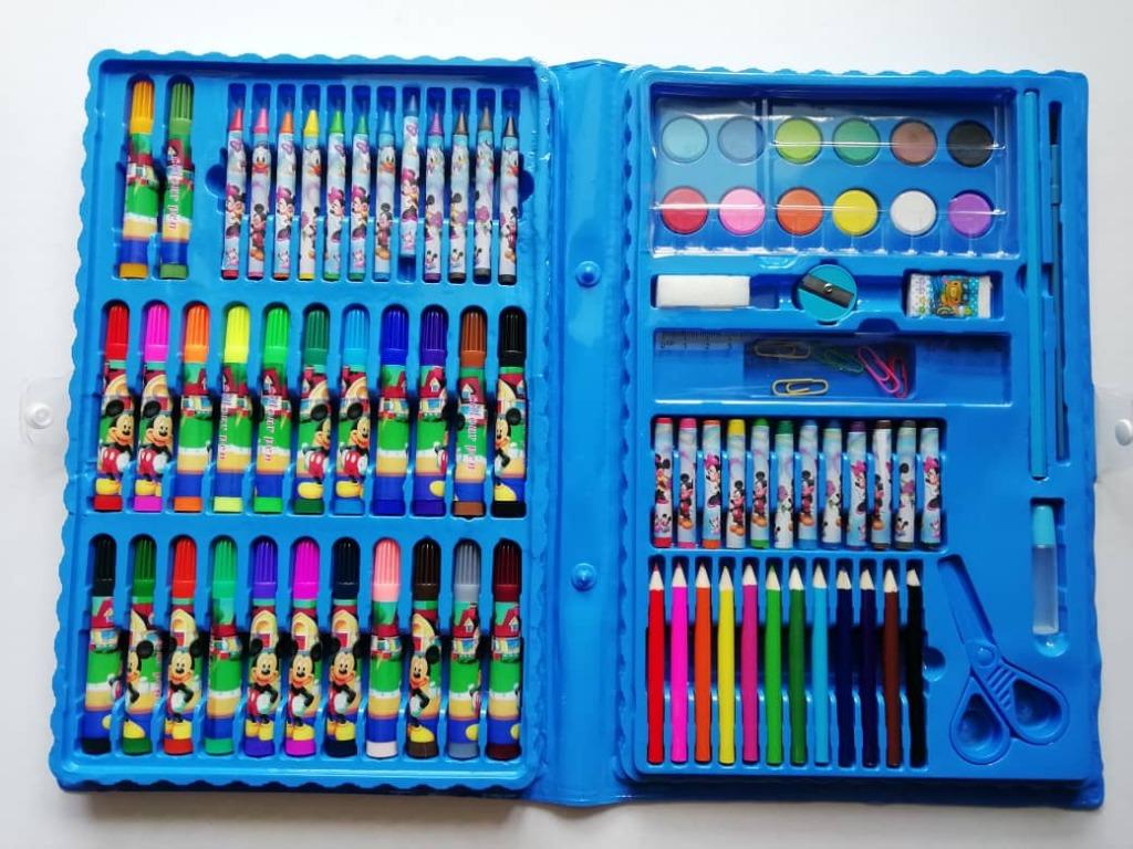 [MEGA SALES] 86 pieces Cartoon Colouring Set Gift Set Artwork Crayon ...