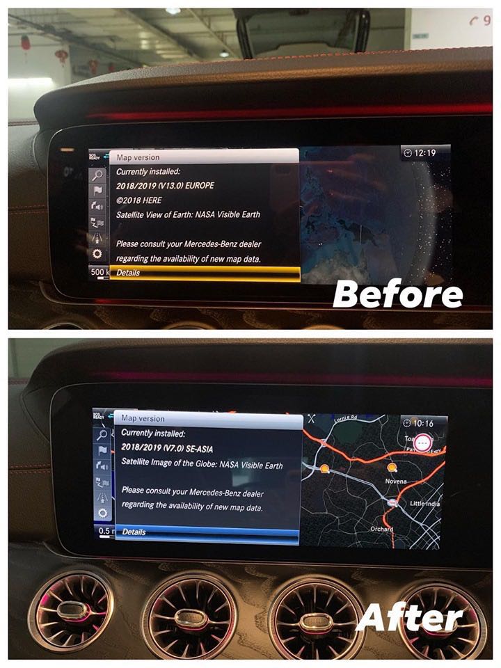 Mercedes Map Conversion W205 W213 W222, Car Accessories, Electronics ...