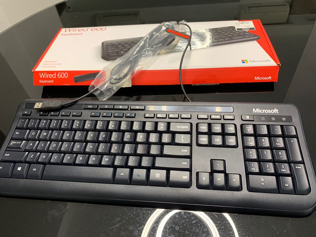 Microsoft Wired 600 Keyboard, Computers & Tech, Parts & Accessories ...