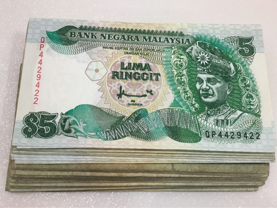 Old RM5 cross bank note, Hobbies & Toys, Collectibles & Memorabilia ...