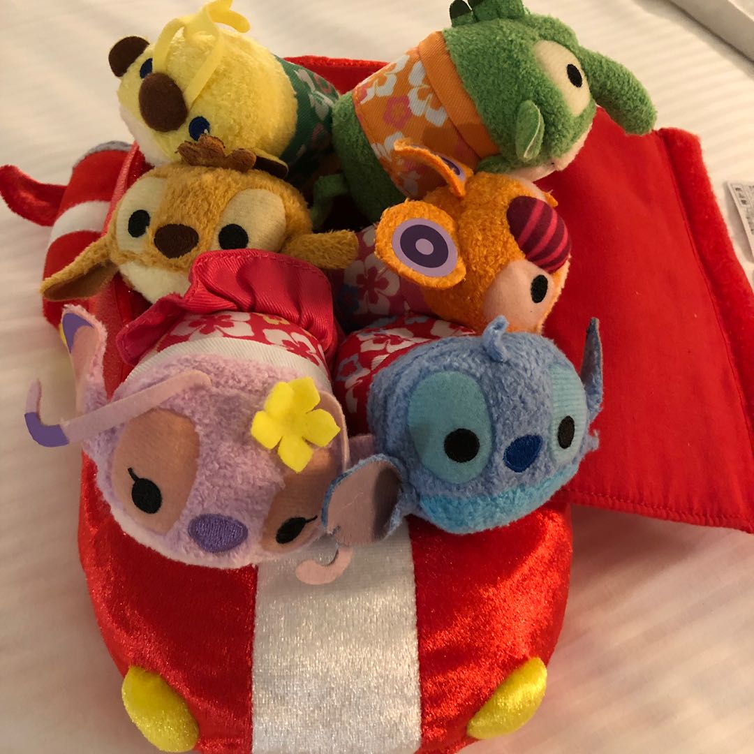 PO japan Disney stitch and friends Tsum Tsum plush set, Babies & Kids ...