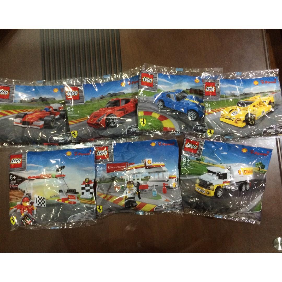Shell Lego Complete Set Poly Bag 40190, 40191, 40192, 40193, 40194 ...