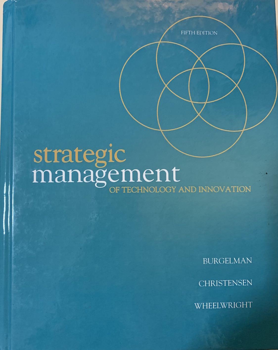 Strategic Management of Technology and Innovation 5th Edition, Computers & Tech, Office ...