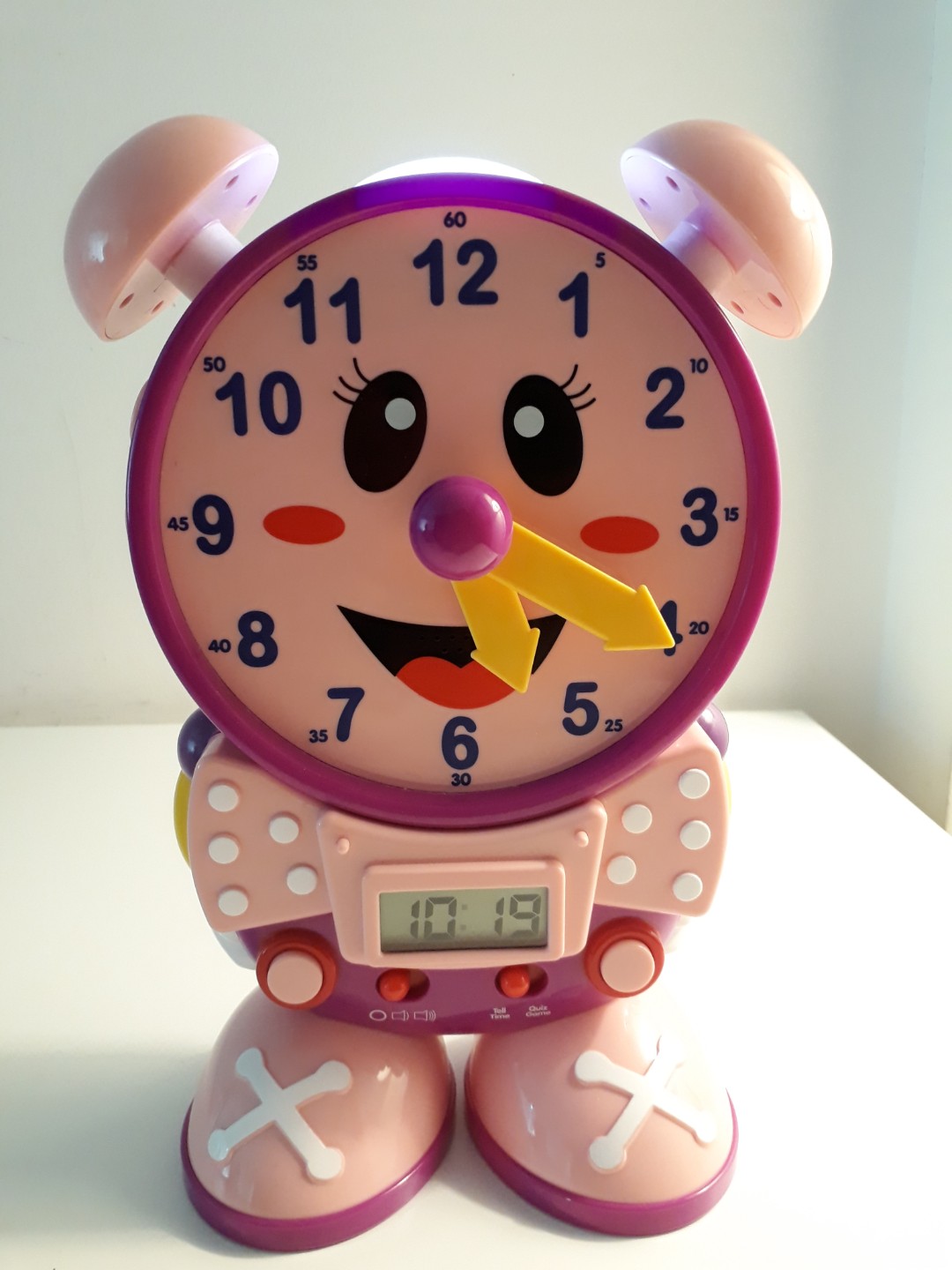 TELLY THE TEACHING TIME CLOCK, Hobbies & Toys, Toys & Games on Carousell