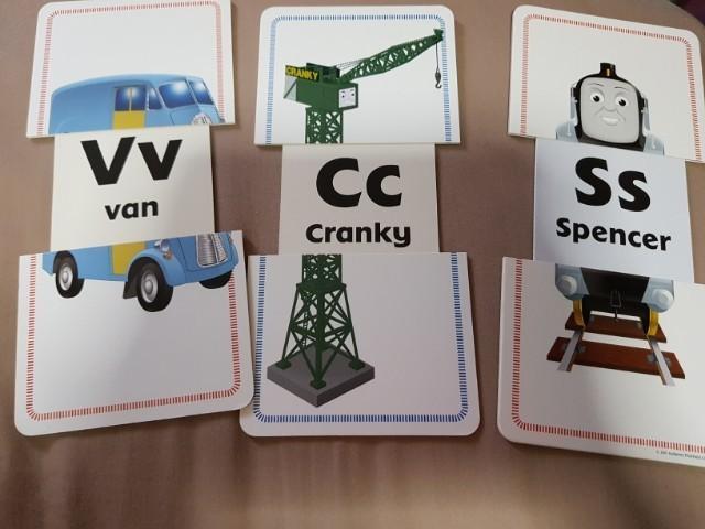 Thomas & Friends alphabet slide & learn flash cards, Hobbies & Toys ...