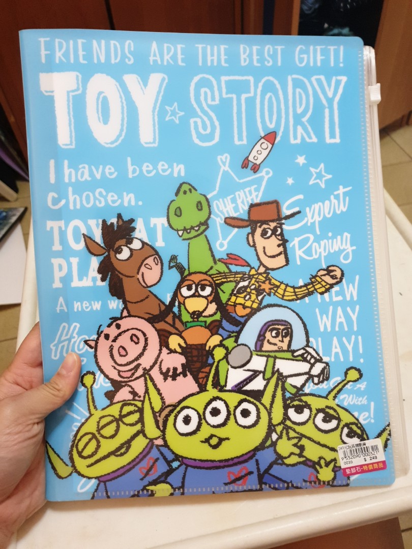 Toy Story File Folder with Ziplock, Hobbies & Toys, Stationery & Craft ...