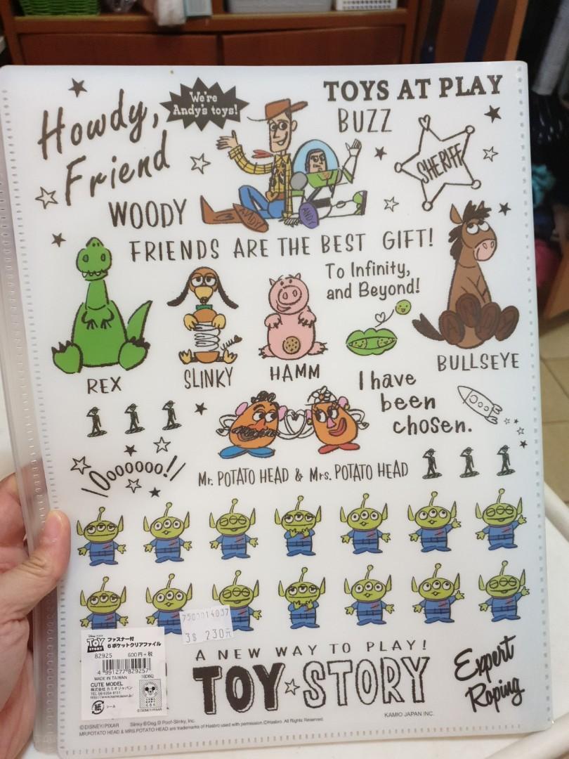 Toy Story File Folder with Ziplock, Hobbies & Toys, Stationery & Craft ...