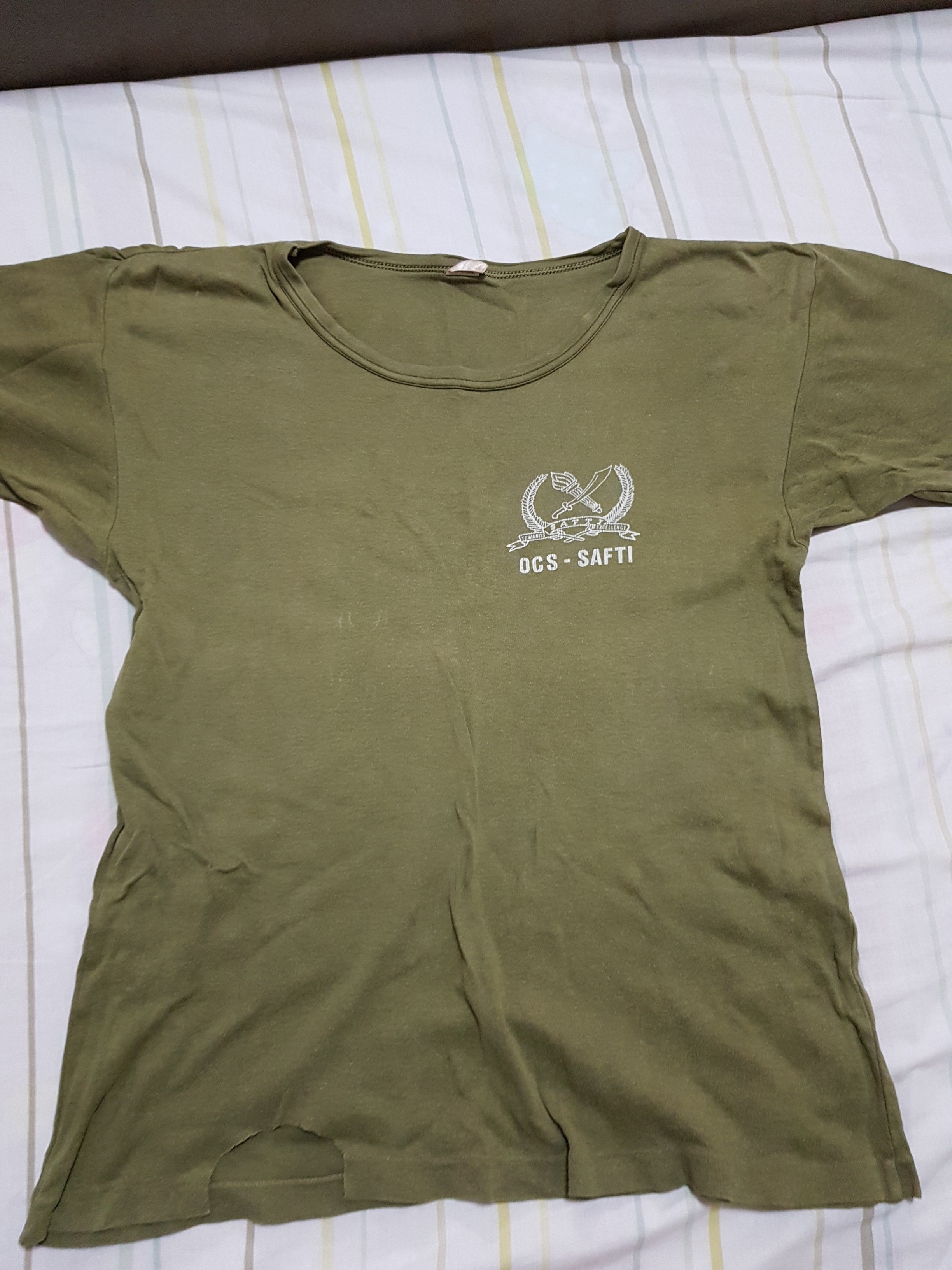 Vintage OCS Safti Green shirt, Women's Fashion, Tops, Sleeveless on ...