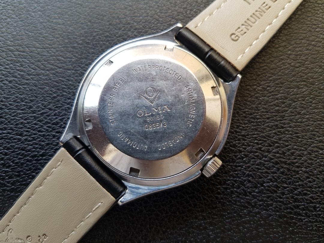 vintage swiss made Olma automatic gents watch, Women's Fashion, Watches ...