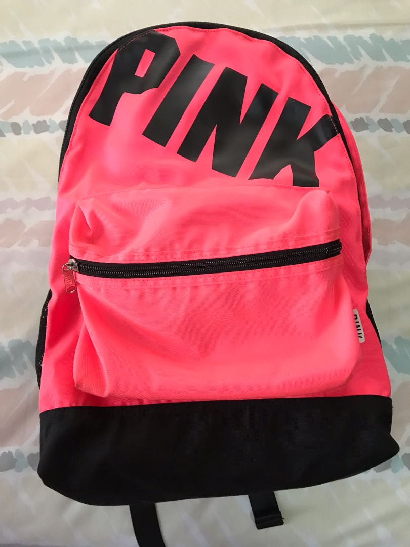 Authentic VS Pink BlackPink Campus Backpack, Men's Fashion, Bags ...
