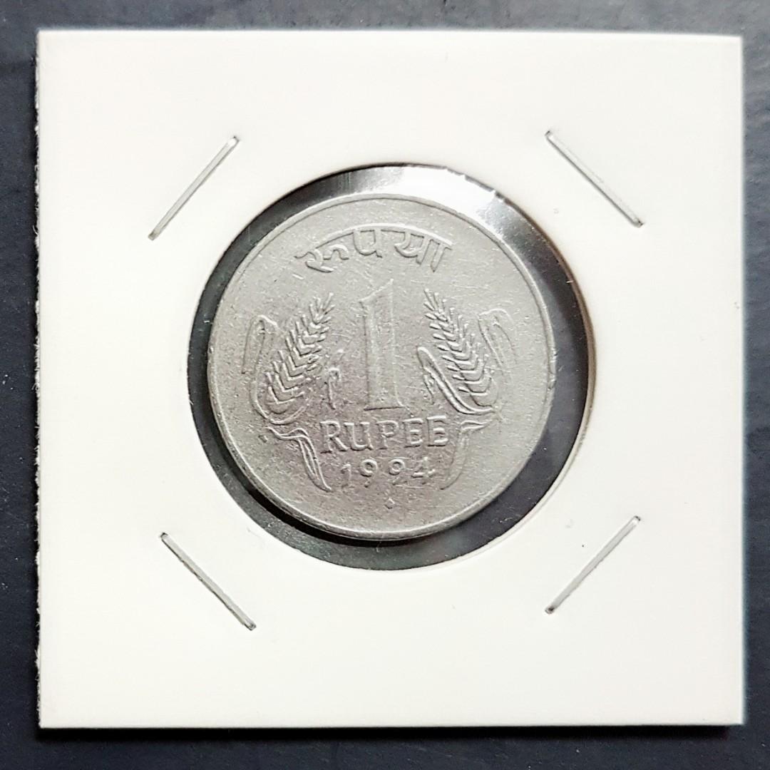 1994 INDIA 1 RUPEE COIN, Hobbies & Toys, Collectibles & Memorabilia ...