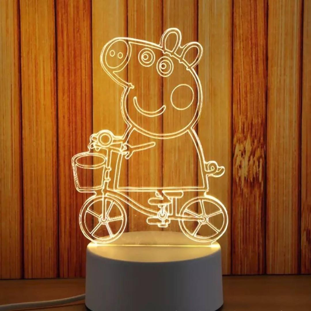 3D Optical Illusion LED Table Night Light(Peppa Pig), Everything Else ...