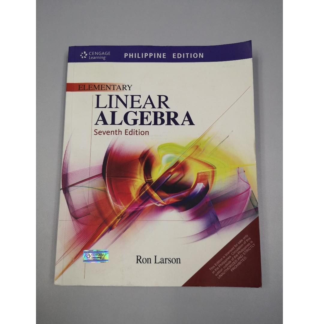 Elementary Linear Algebra, 7th Edition (by Ron Larson), Hobbies & Toys ...