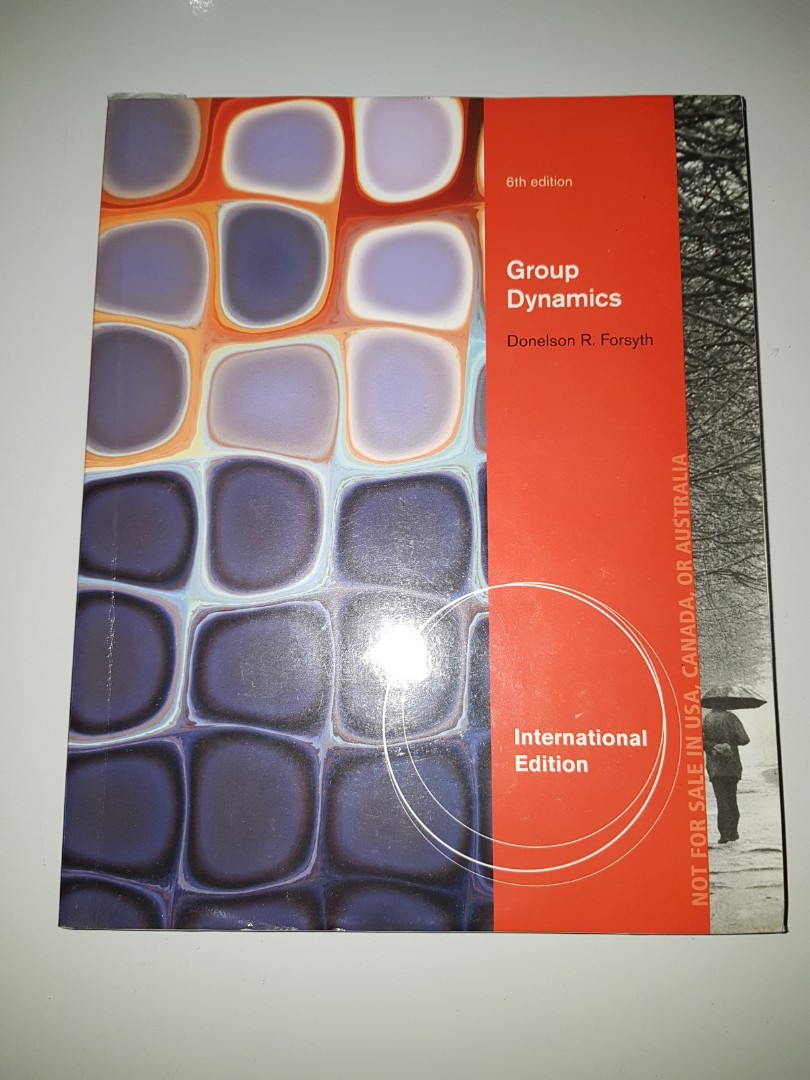 Group Dynamics 6th edition, Forsyth, Computers & Tech, Office ...