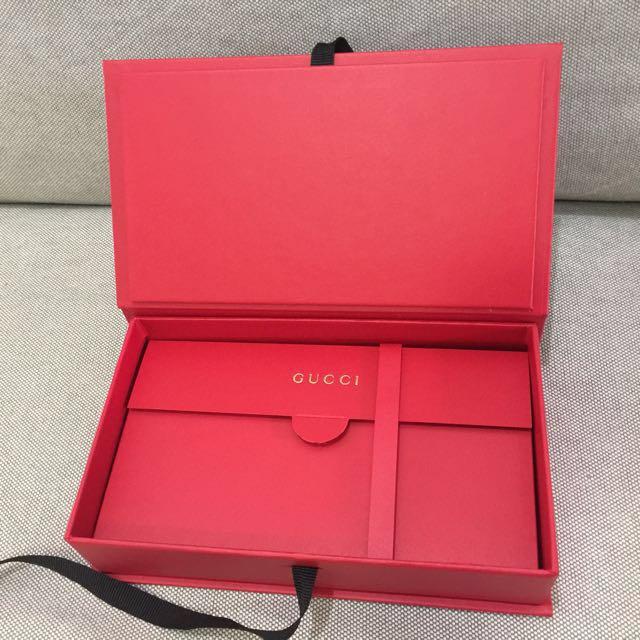 gucci packaging box red