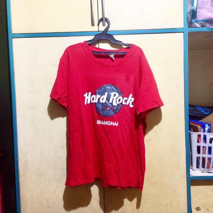 Hard rock red shirt, Men's Fashion, Tops & Sets, Tshirts & Polo Shirts ...