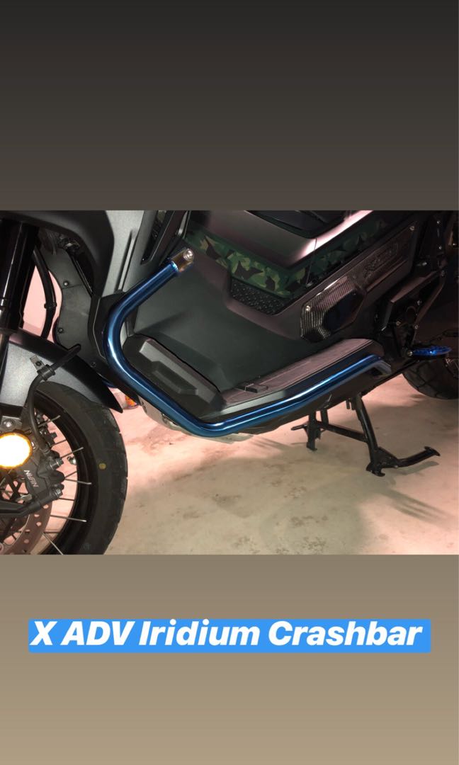 Honda X ADV 750 Iridium Crash Bar, Motorcycles, Motorcycle Accessories ...