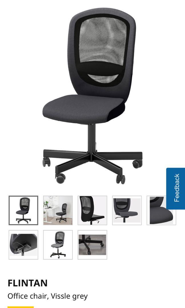 Ikea Flintan Desk Chair, Furniture, Tables & Chairs on Carousell