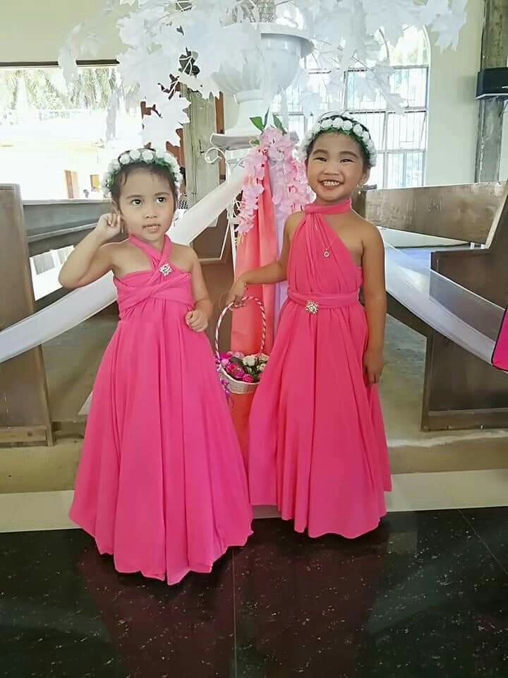 Infinity dress for kids plain, Babies & Kids, Babies & Kids Fashion on ...