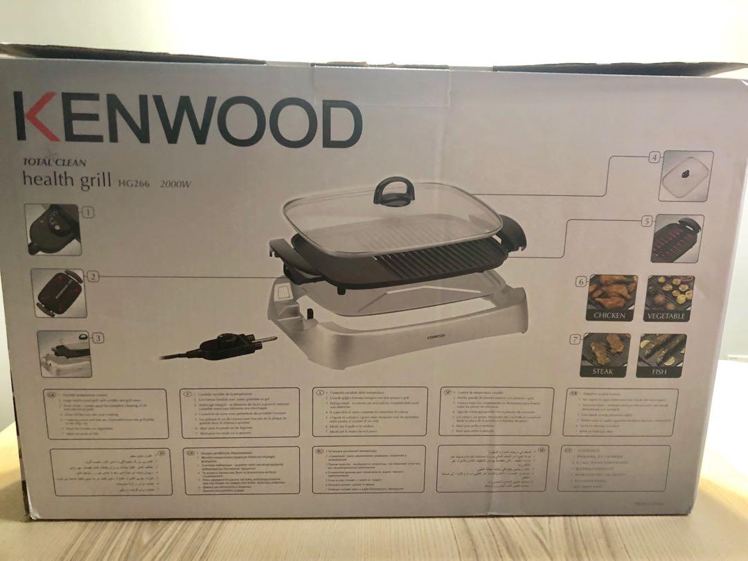 Kenwood Health Grill HG266, TV & Home Appliances, Kitchen Appliances ...