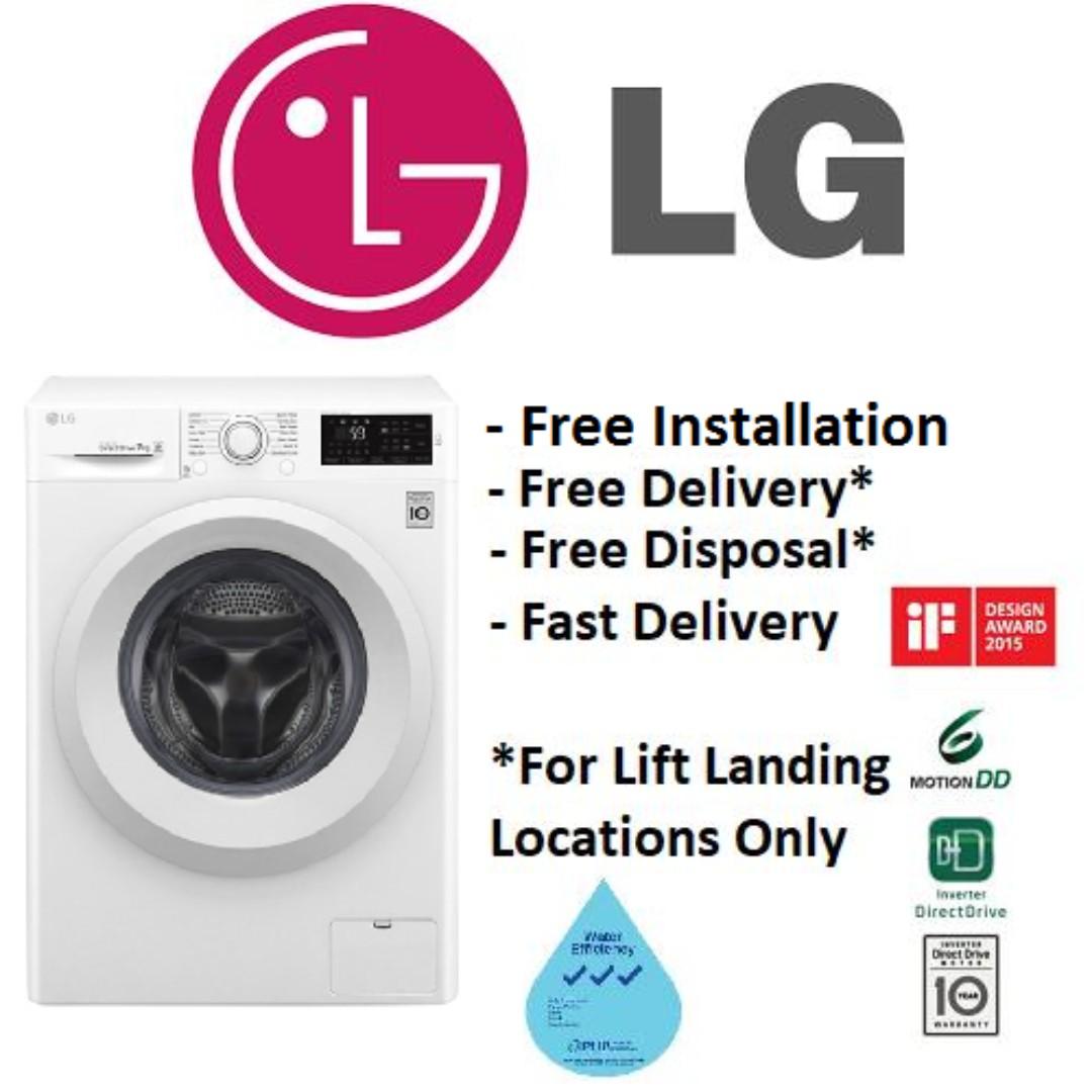 LG FC1270N5W 7KG 6 MOTION INVERTER DIRECT DRIVE FRONT LOAD WASHING ...