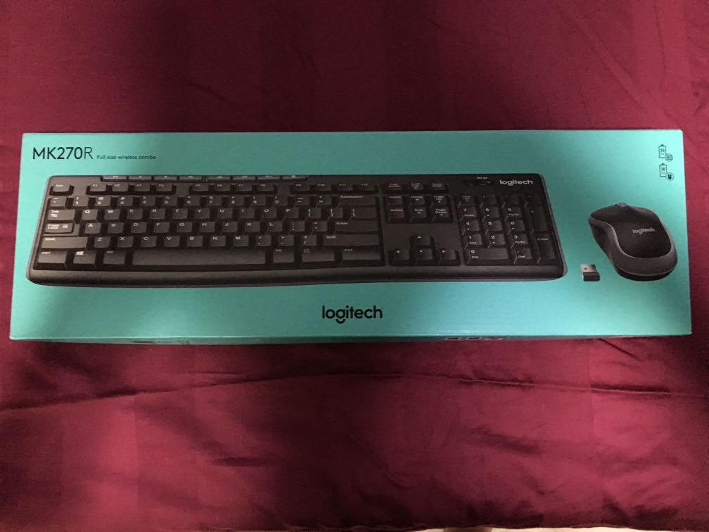 Logitech Wireless Keyboard And Mouse Mk270r Computers And Tech Parts And Accessories Mouse