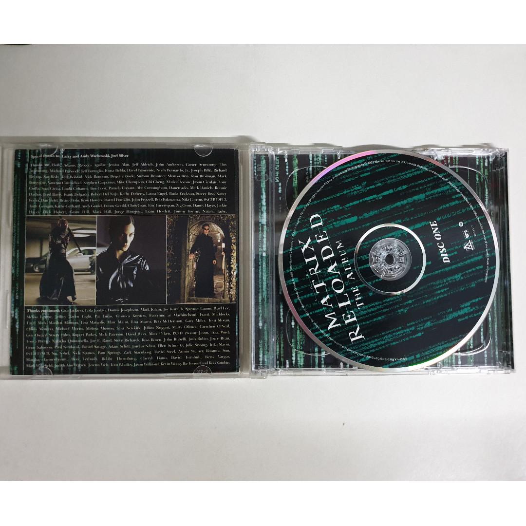 Matrix Reloaded 2 CD Set Soundtrack Music From & Inspired By The Motion ...